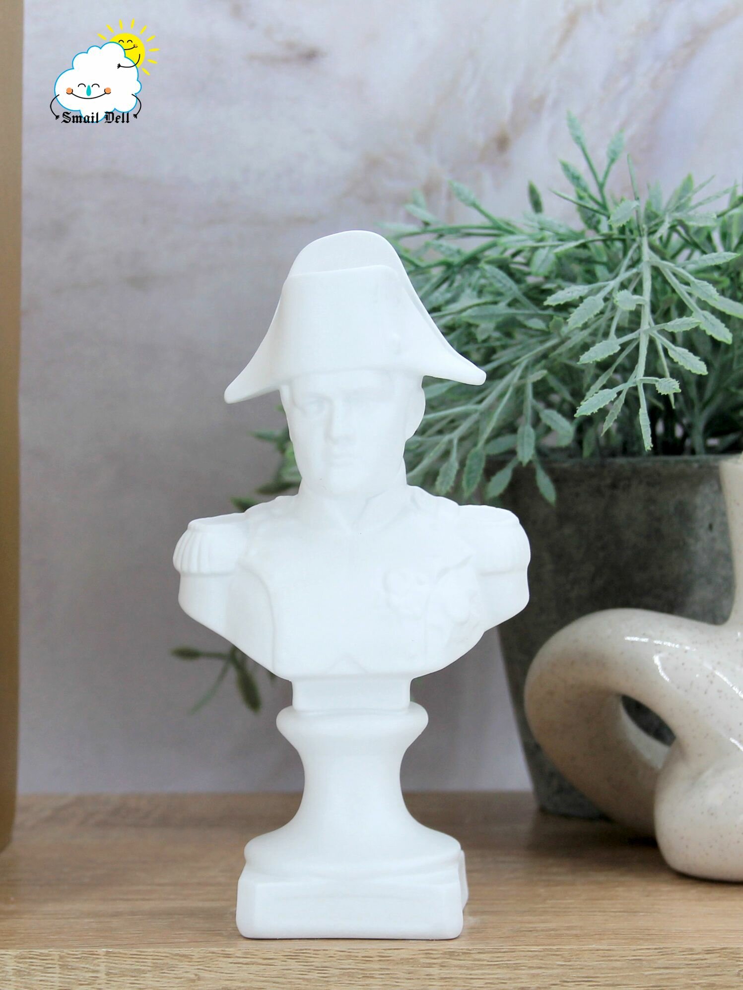 Статуэтка Бюст Наполеон 14 см гипс, цвет белый матовый