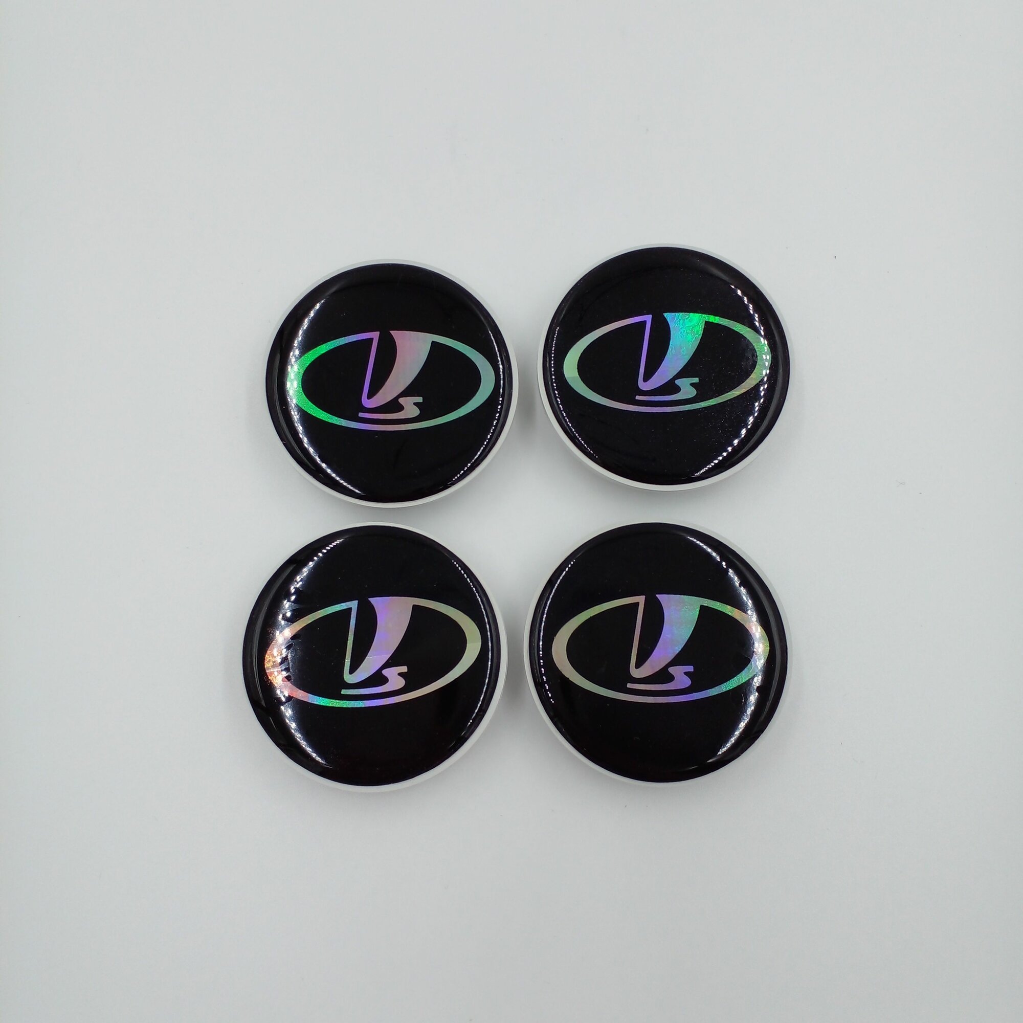 Колпачки заглушки на литые диски с эмблемой 54 мм 4 шт