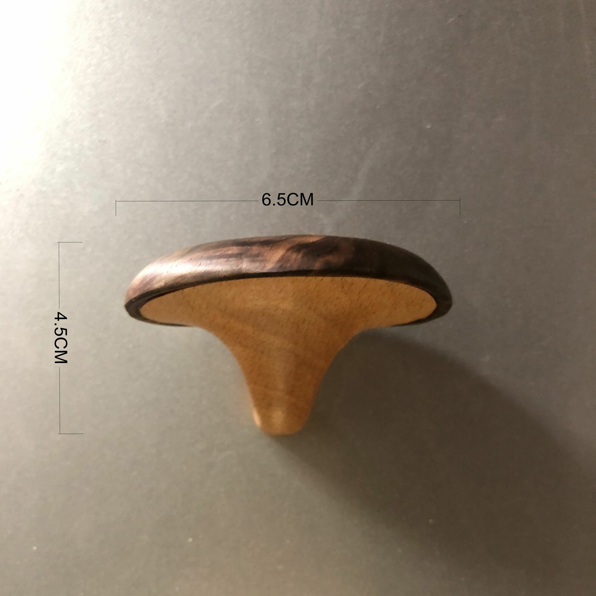 Магнит на холодильник Hismoo из цельного дерева в виде гриба, милый декоративный ручной магнитный стикер, креативный деревянный домашний декор