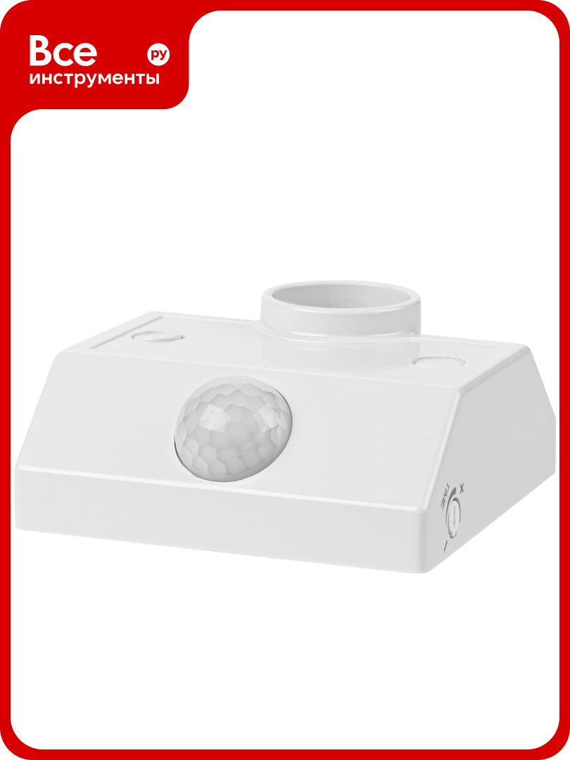 Датчик движения TDM ELECTRIC ДДСПт-01 60Вт, 10-300с, 6м, 3+Лк, 120сбоку+360сверху гр, IP20, SQ0324-0048 надежной конструкции