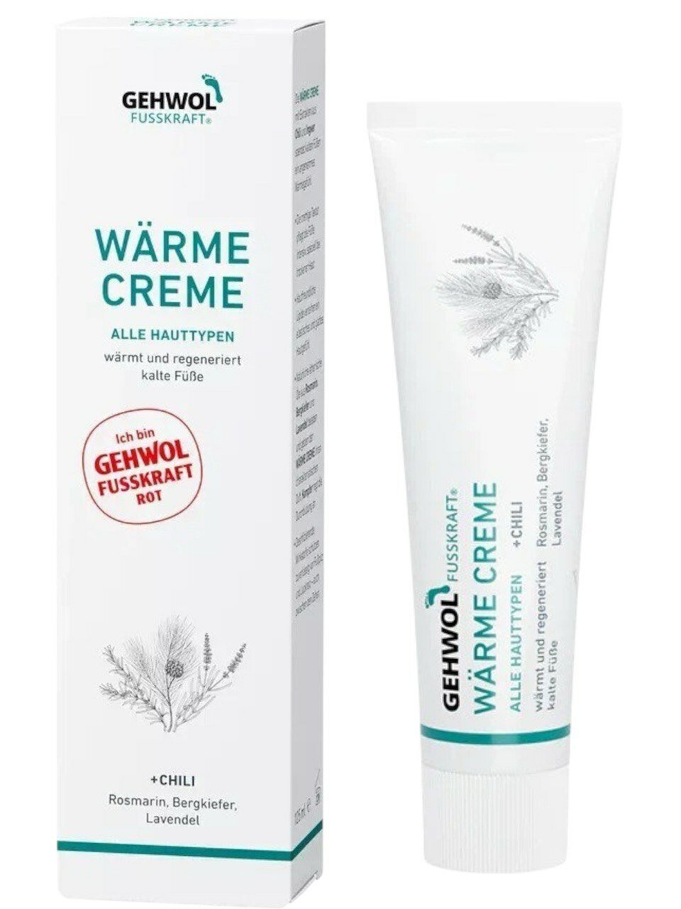 Бальзам для ног Gehwol Fusskraft, для сухой кожи, согревающий, 125 мл