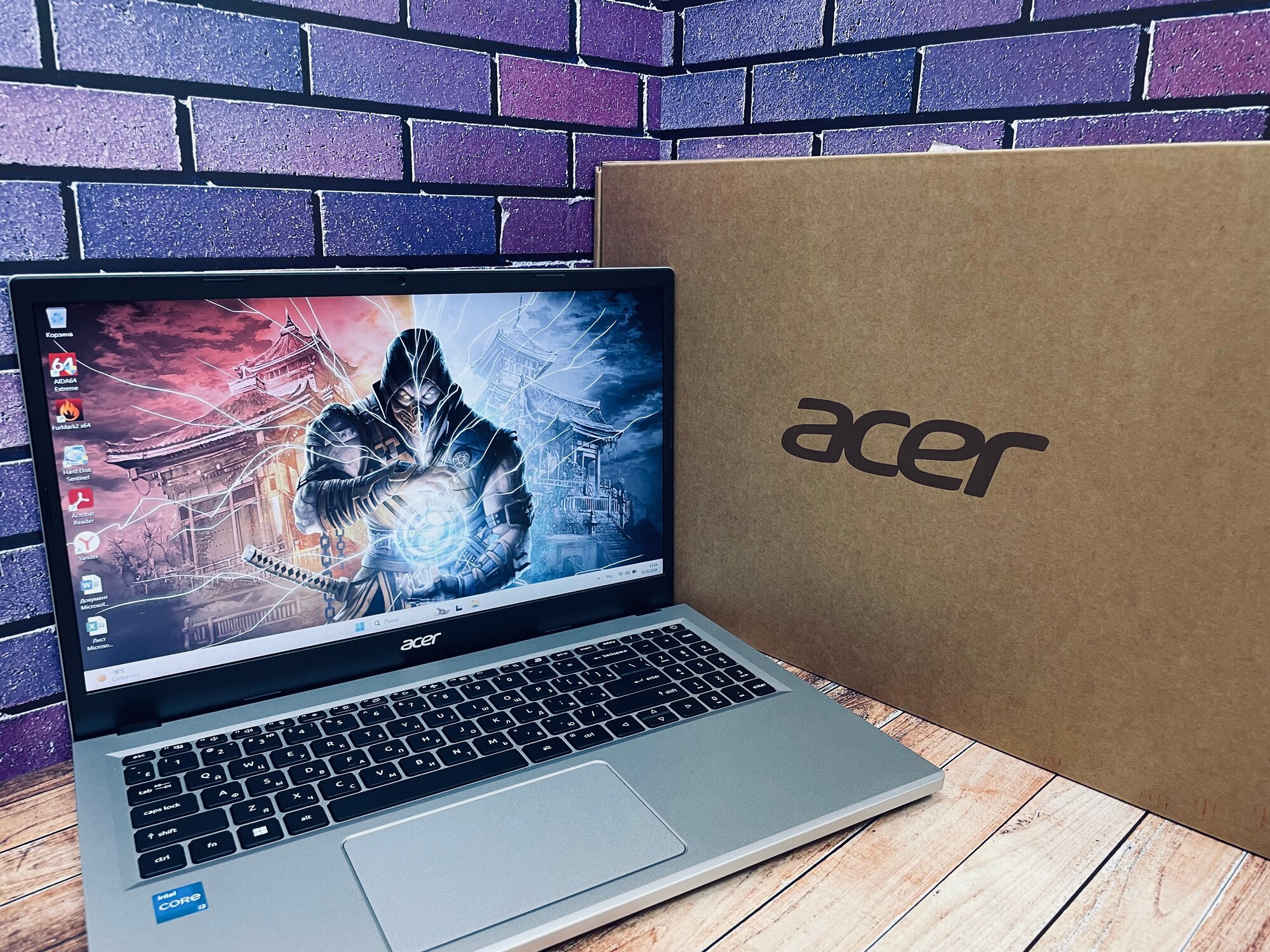 Ноутбук Acer Aspire EX215-34-3117 15.6"/1920x1080 Full HD/Intel Core i3-N305/8Gb/256Gb/Intel UHD Graphics/Windows 11