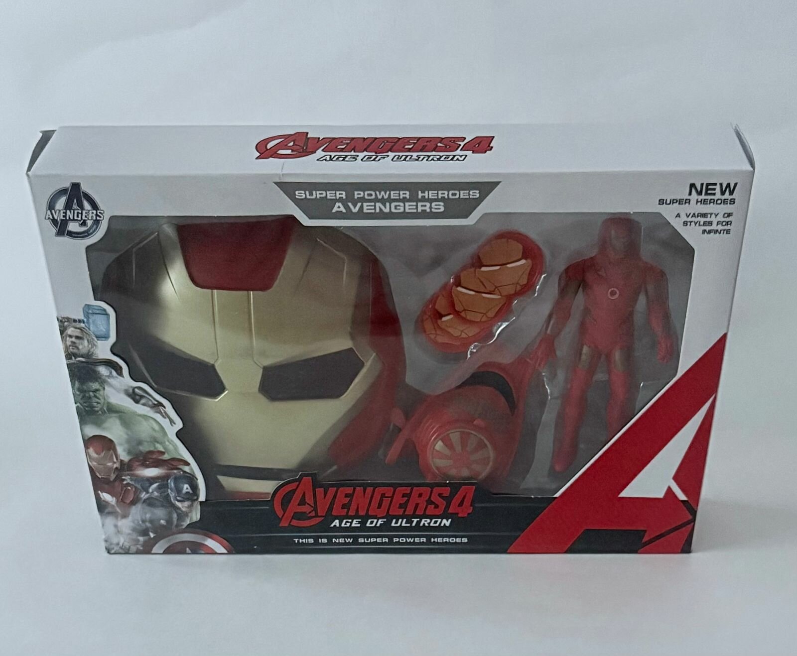 Набор супергероя для детей 3+, маска и фигурка 15 см, игрушки в подарок, Железный Человек