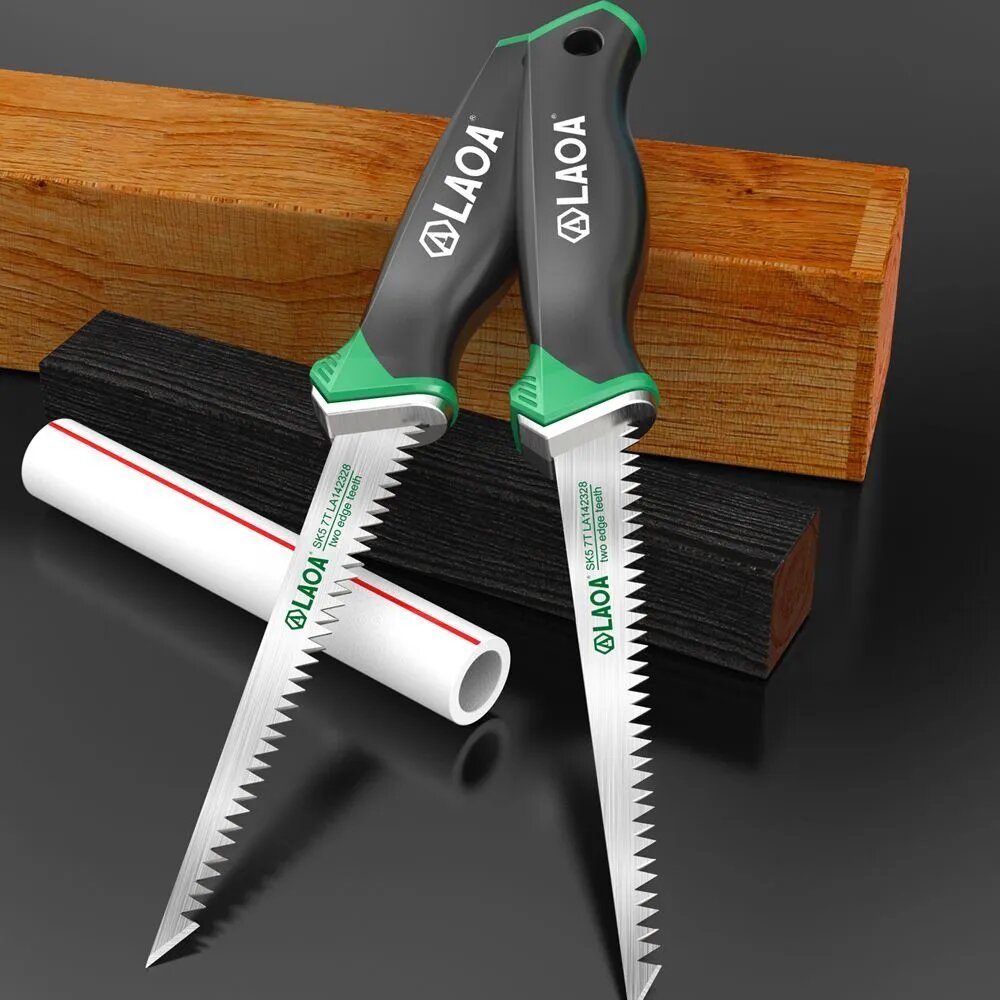 Пила для гипсокартона 320 мм SK5 с двусторонней заточкой для сухих стен/пластиковых труб/садовых работ