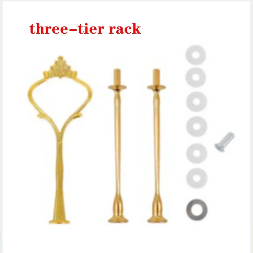 Подставка для торта Корона 1/2/3 яруса three-tier rack gold
