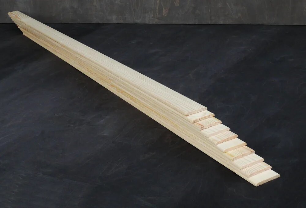 Раскладка деревянная 5х20х1000мм Экстра срощеная Плоская 10 шт