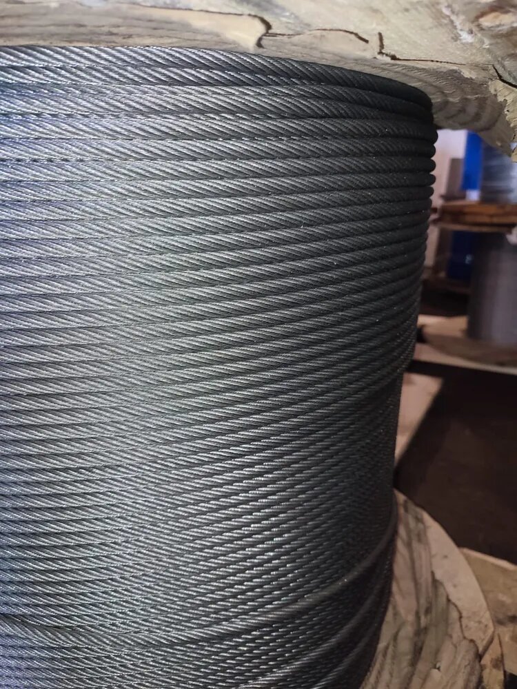 8 мм трос для тельфера (EN 12385-5 ГЛ sZ А1) 10 метров