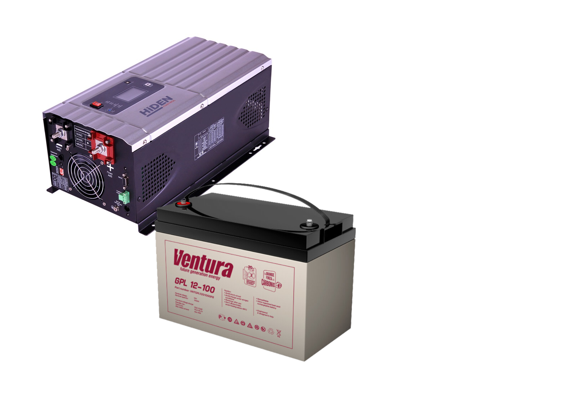ИБП для дома | Комплект ИБП HIDEN HPS30-2012+VENTURA GPL 12-100
