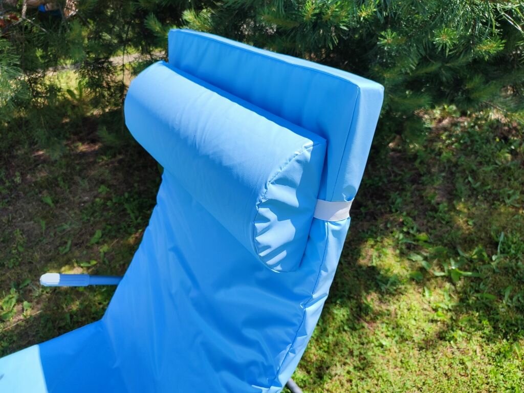 Подушка непромокаемая для Пляжного отдыха голубая медклеенка