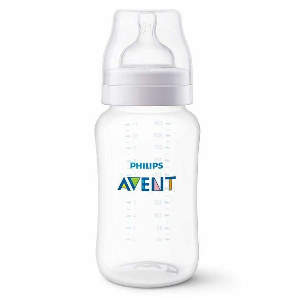 Бутылочка с силиконовой соской из полипропилена с 3 мес. Anti-colic Philips Avent 330мл (SCY106/01)