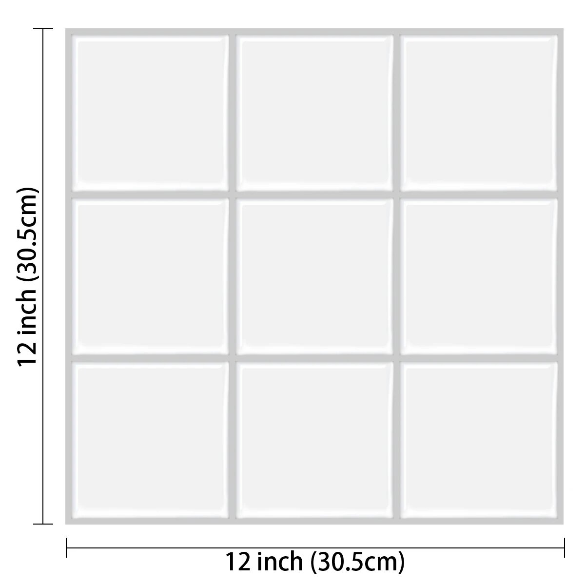 3D-плитка для стен Vividtiles, 10 шт, Серый (VP500-B)