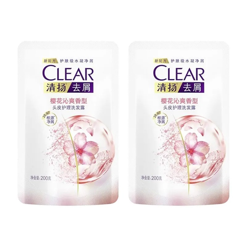 Шампунь CLEAR 1367963001 с ароматом цветущей сакуры увлажняющий от перхоти, 200g*2