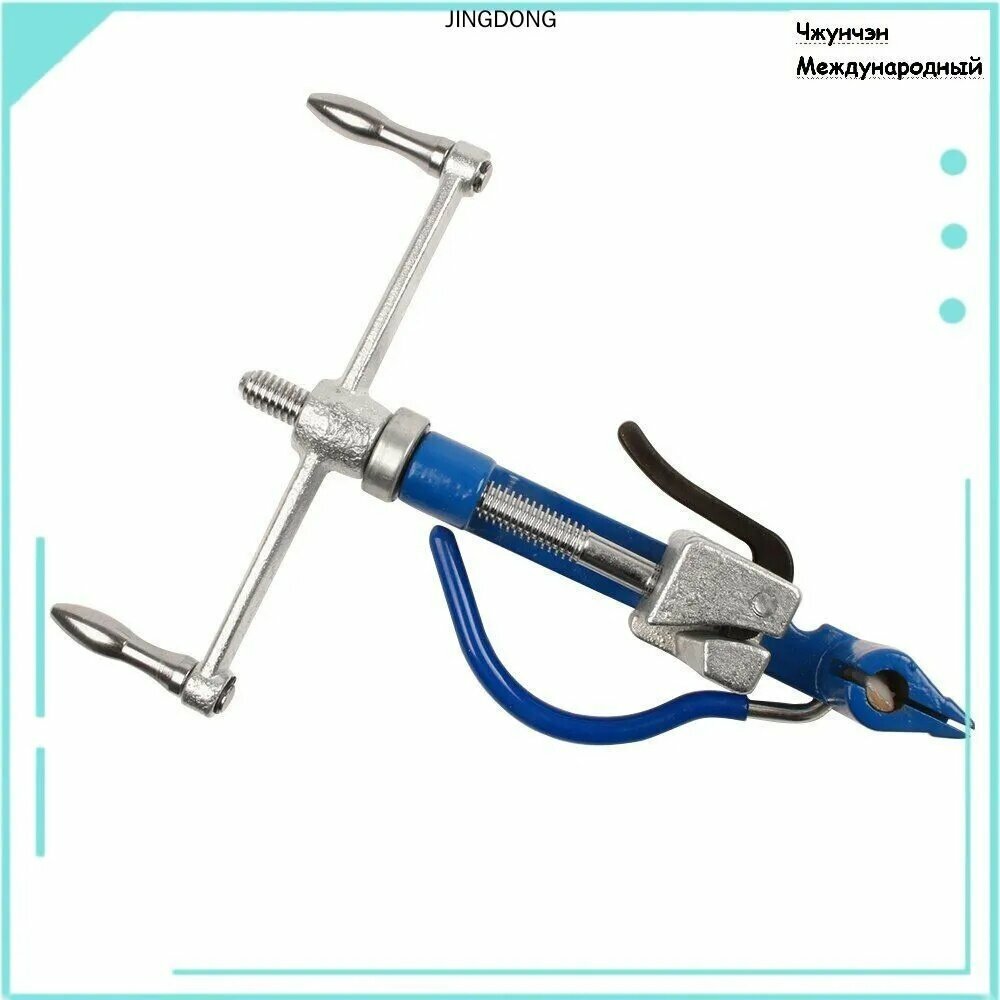 Эксклюзивный инструмент для обрезки и натяжения стальной ленты при монтаже элементов провода СИП
