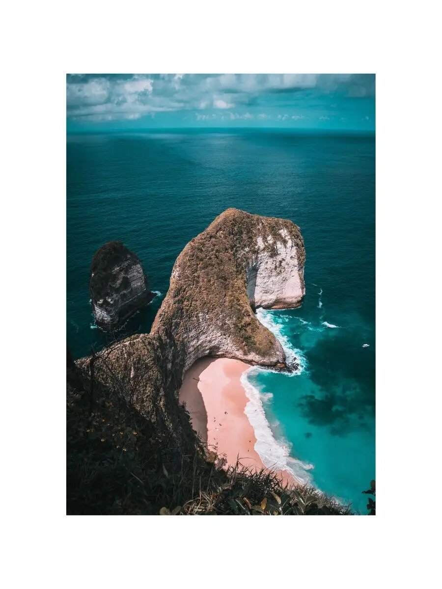 Постер пляж море, 30 x 40 см (с полями), материал бумага, без рамы — фото 1