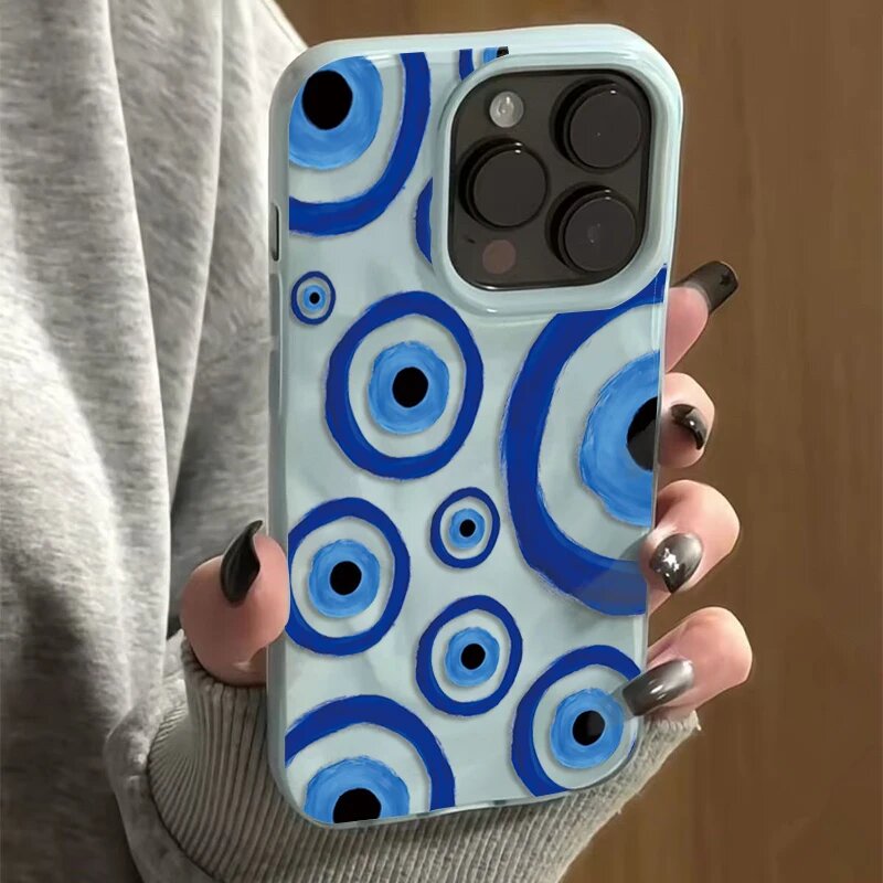 Чехол для iPhone 13 "Голубой Глаз", Style3