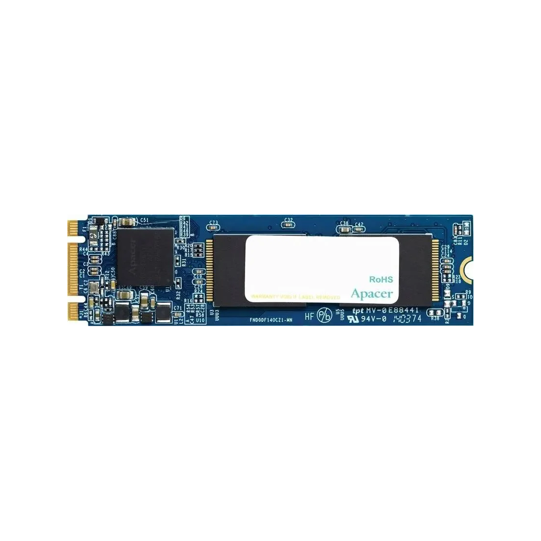 SSD-накопитель Apacer AP480GAST280-1, 480 Гб, M.2 2280, SATA-III (6 Гбит/с), 3D TLC, черный