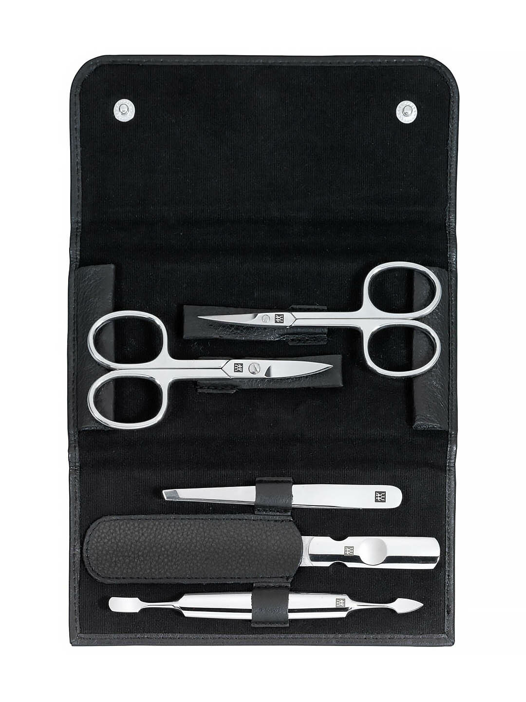 Маникюрный набор в кожаном футляре Zwilling Classic Inox, 5 предметов, нержавеющая сталь