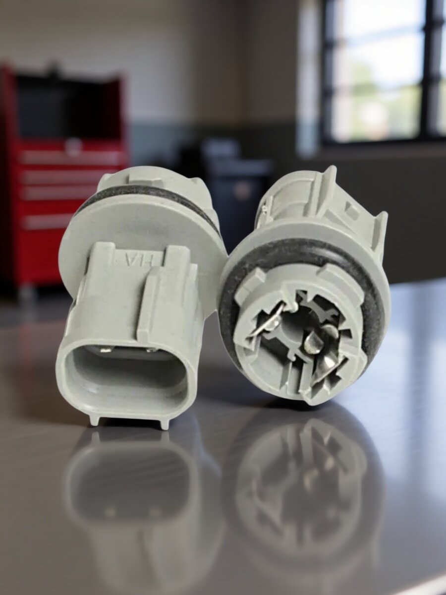 1 Патрон под лампу W5W Т10 тип 12 прямой, пластик YADA - 903189