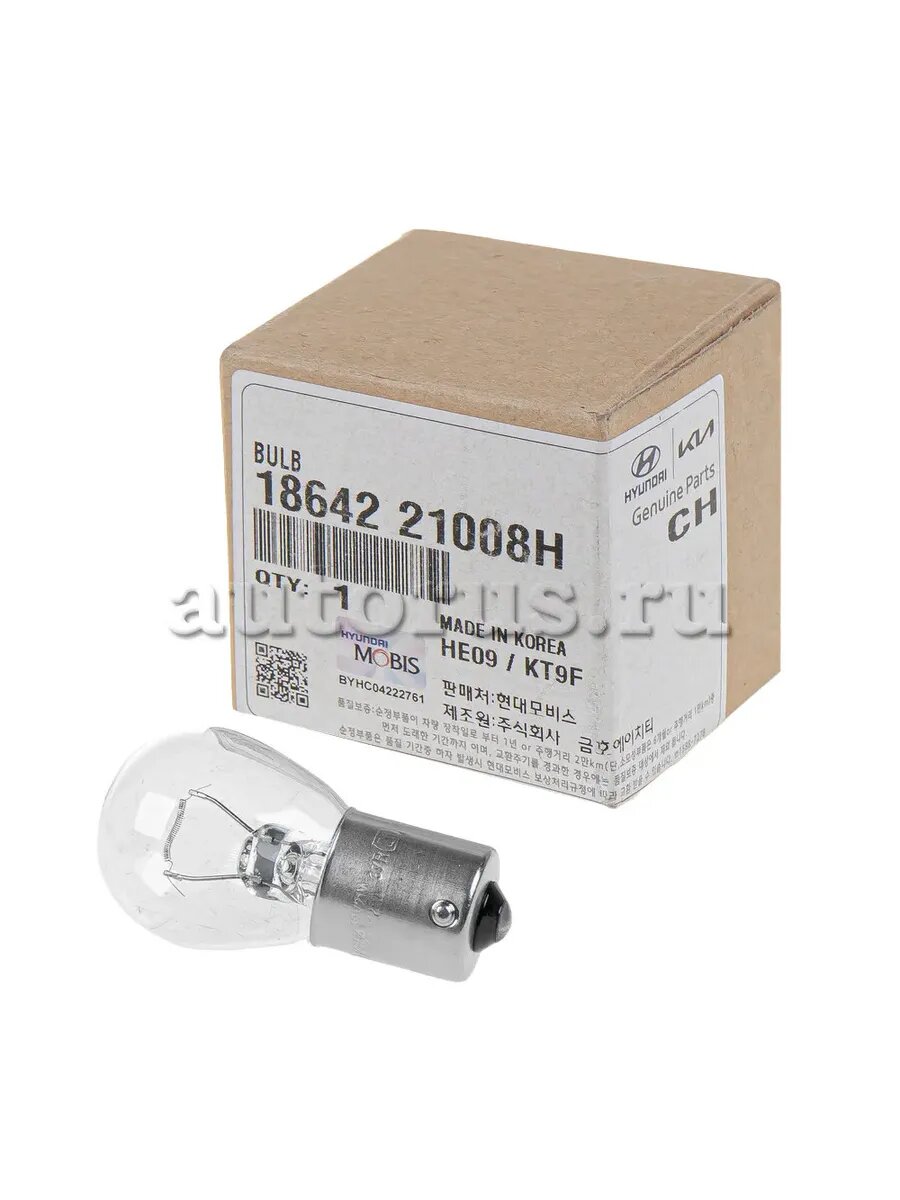 Лампа 12V P21W 21W HYUNDAI/KIA 1 шт. картон 18642-21008H