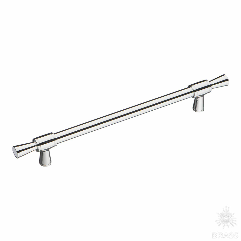 4690 0192 CR-CR Ручка рейлинг модерн, глянцевый хром 192 мм, Турция