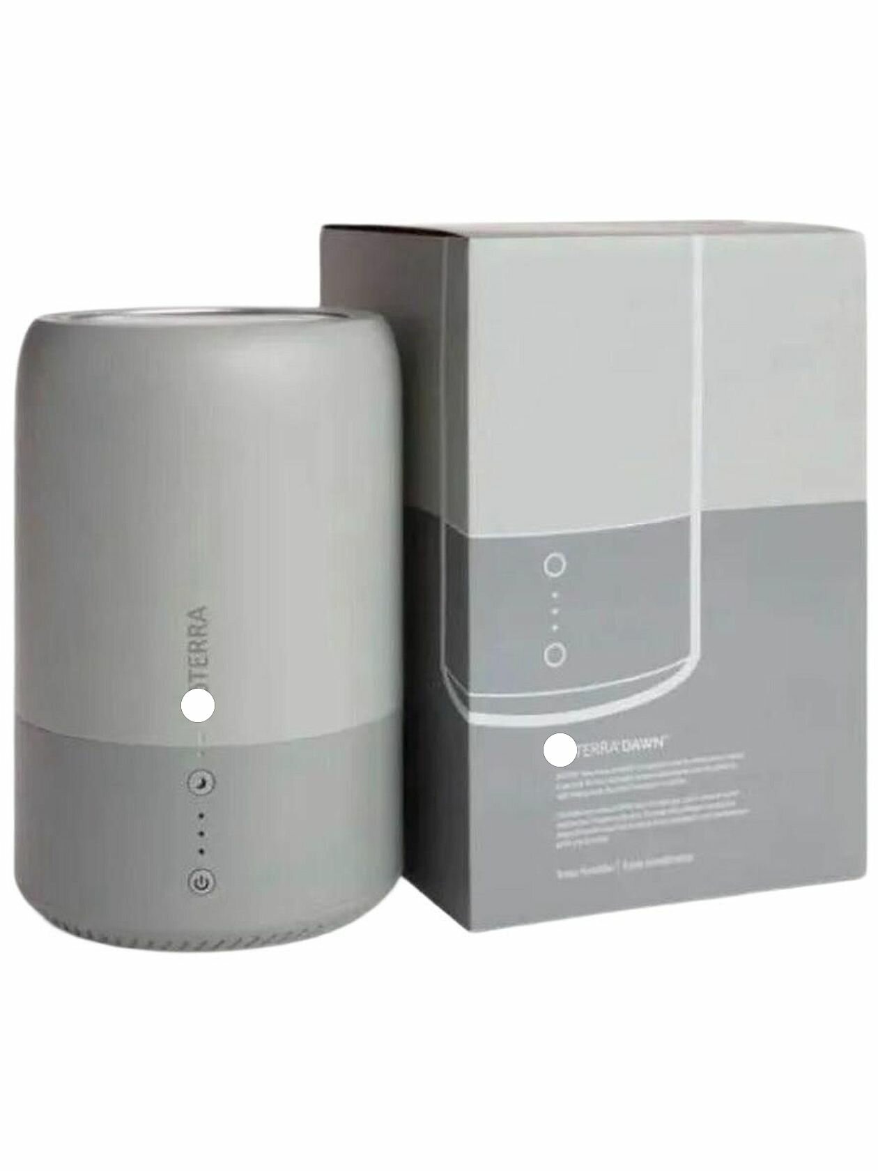 Аромадиффузор ультразвуковой Диффузор + увлажнитель воздуха, серый + Эфирное масло Лаванда 5 мл