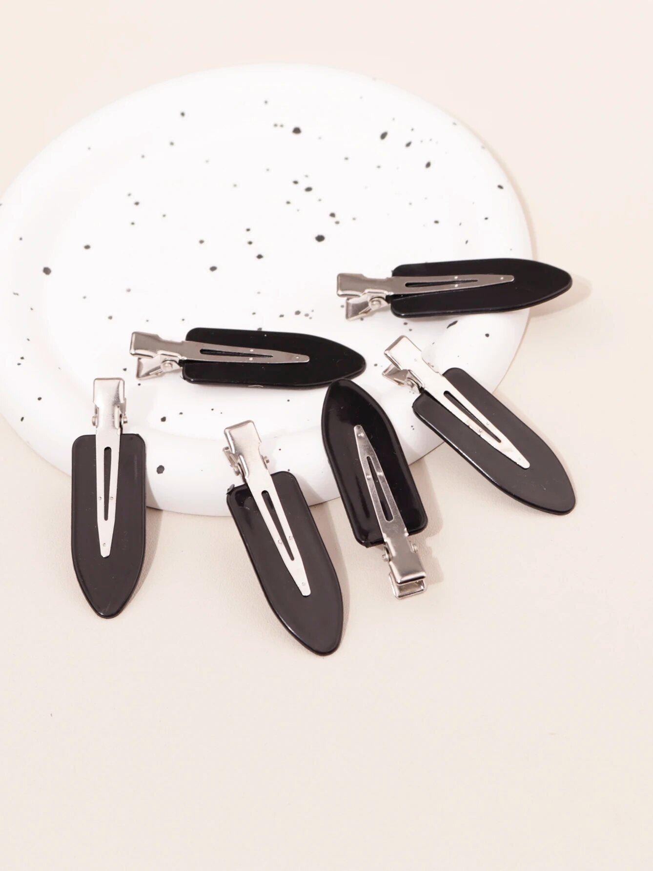 6 Штук Бесшовных Заколок Для Волос, Аксессуары Для Укладки, Пластиковые Заколки Без Изгиба Для Макияжа И Ухода За Лицом