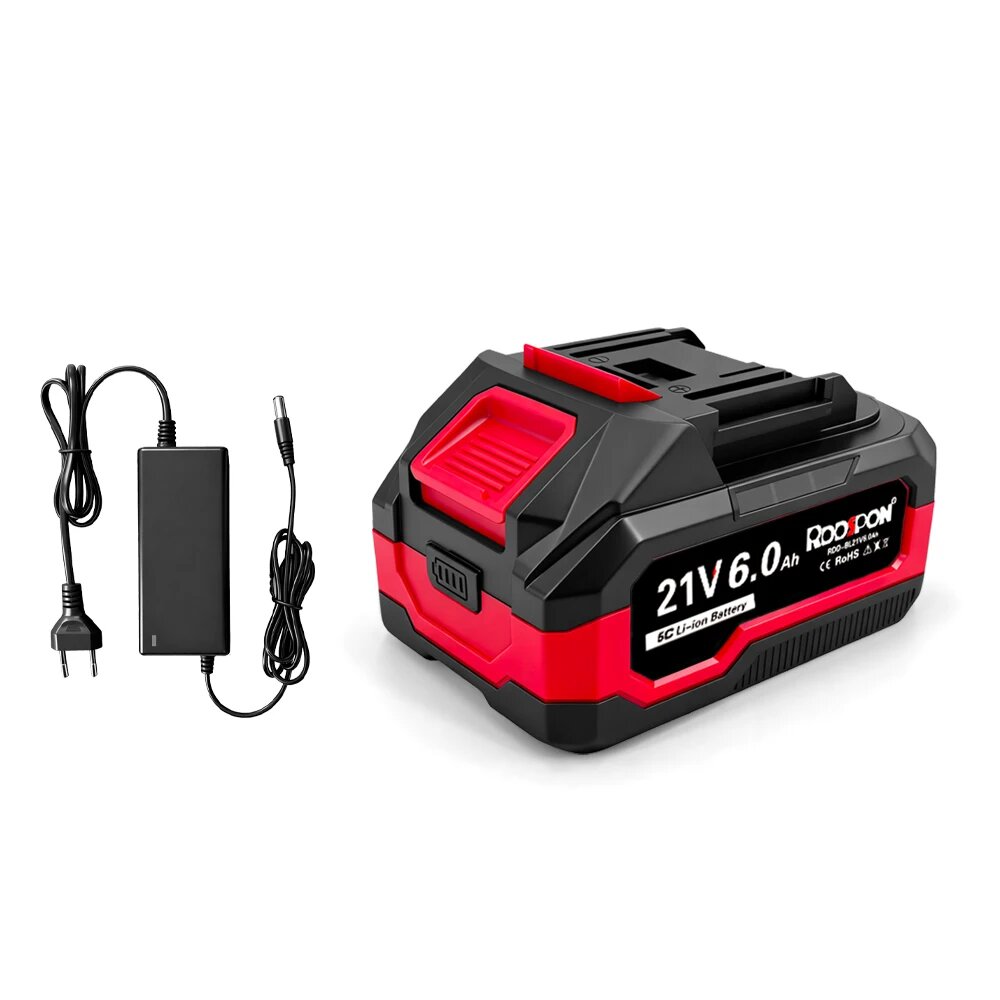 Литий-ионная батарея RDDSPON для Makita 18-21 В 3.0/6.0 Ач 6AH EU Charger