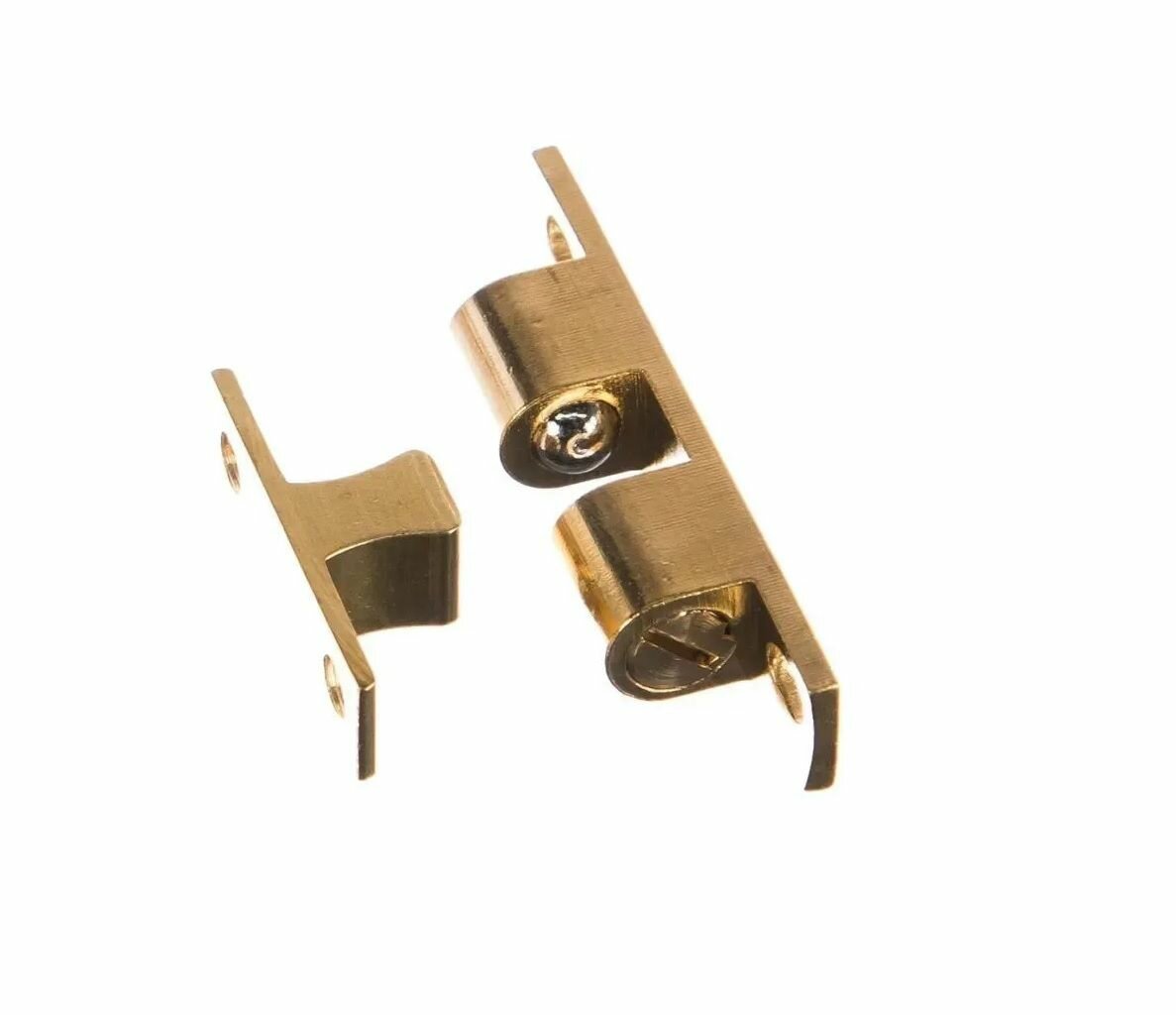 Фиксатор фасада мебельный шариковый, регулируемый. латунь длина: 60 мм