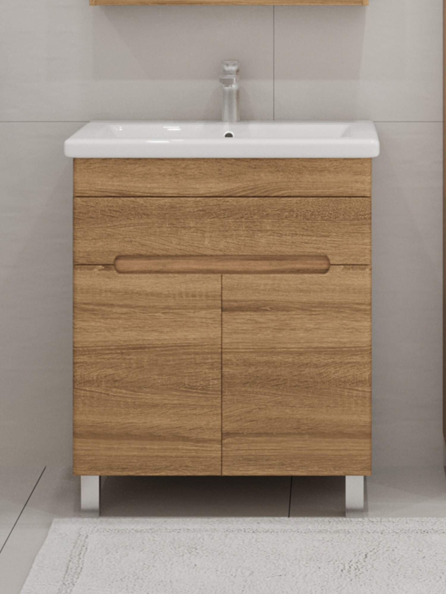 Тумба напольная SanStar Модена 70 Без раковины для ванной комнаты, Gold Craft