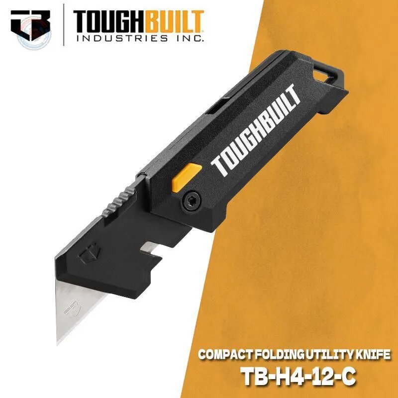 Складной нож Toughbuilt TB-H4-12-COD с ломом и резаком для веревок удобный и прочный инструмент для точной резки и вскрытия упаковки