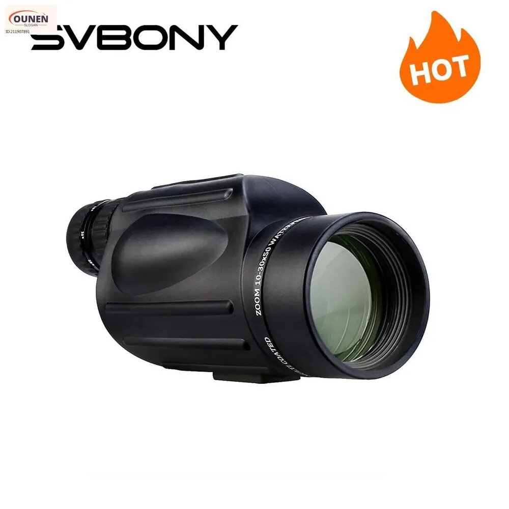 Монокулярный телескоп SVBONY SV49 10-30X50 Waterproof black