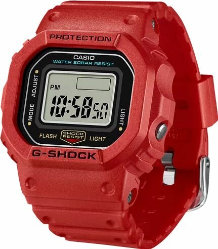 Кольцо-часы Casio DWN-5600-4 из серии G-SHOCK NANO, красные, водонепроницаемые — фото 1