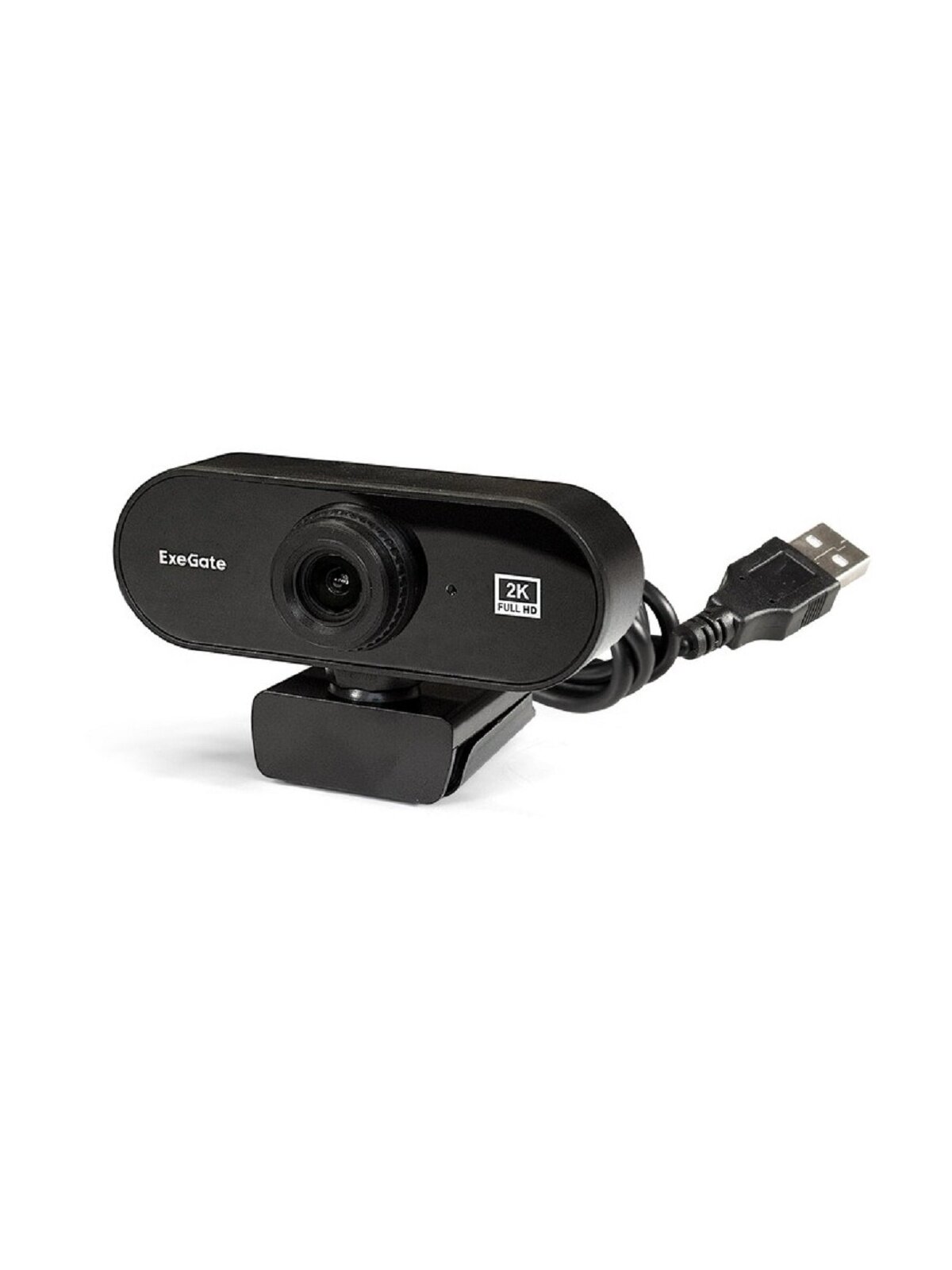 Exegate EX287380RUS Веб-камера ExeGate Stream C940 2K T-Tripod (матрица 1/3" 5Мп, 2560x1440, 30fps, 4-линзовый объектив, ручной фокус, USB, микрофон с шумоподавлением, поворотное крепление