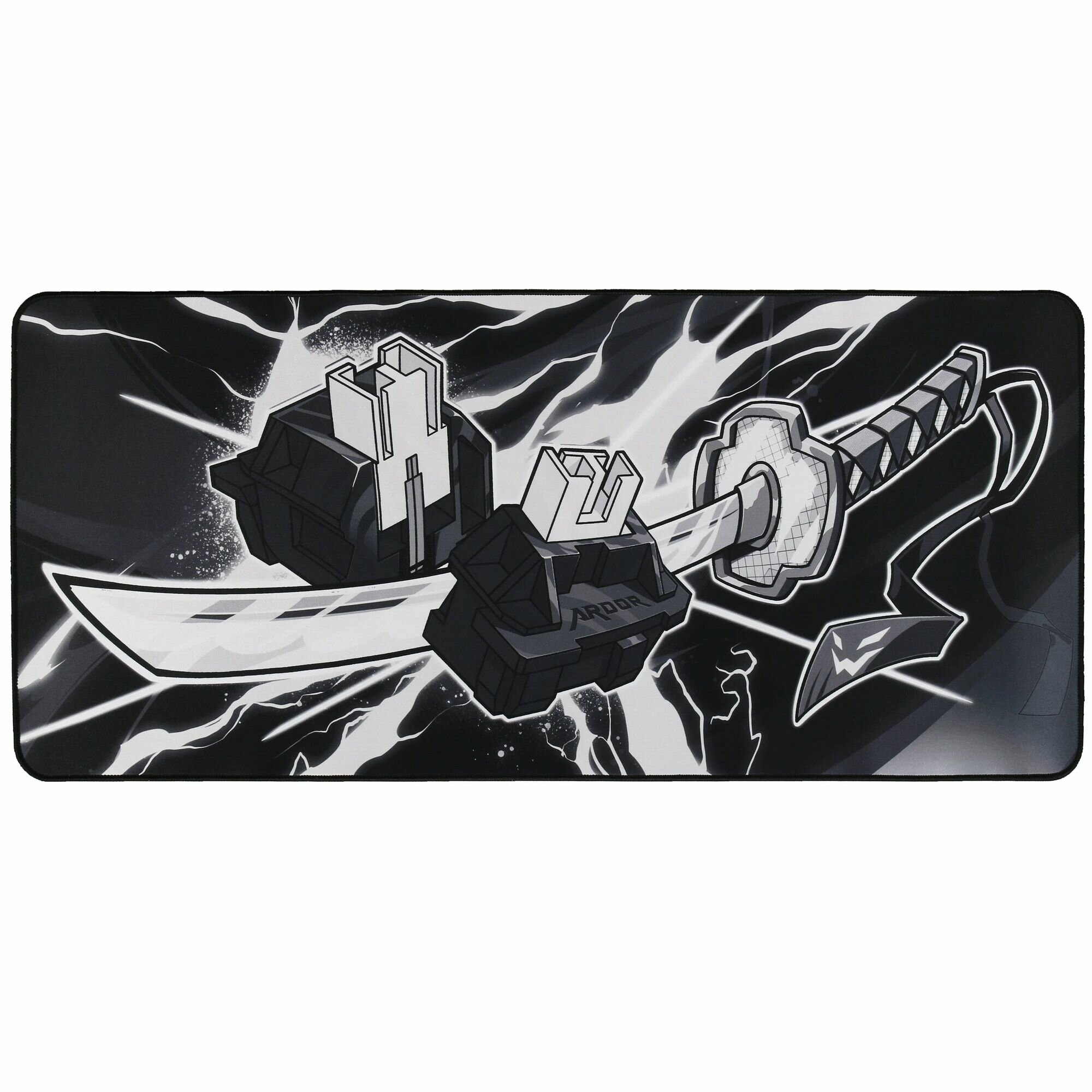 Коврик ARDOR GAMING GM-XL Katana Black&White (XL) разноцветный