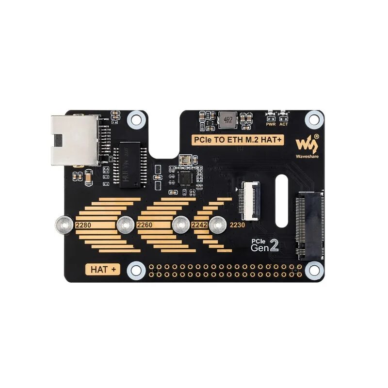 Адаптер PCIe Waveshare для Raspberry Pi 5