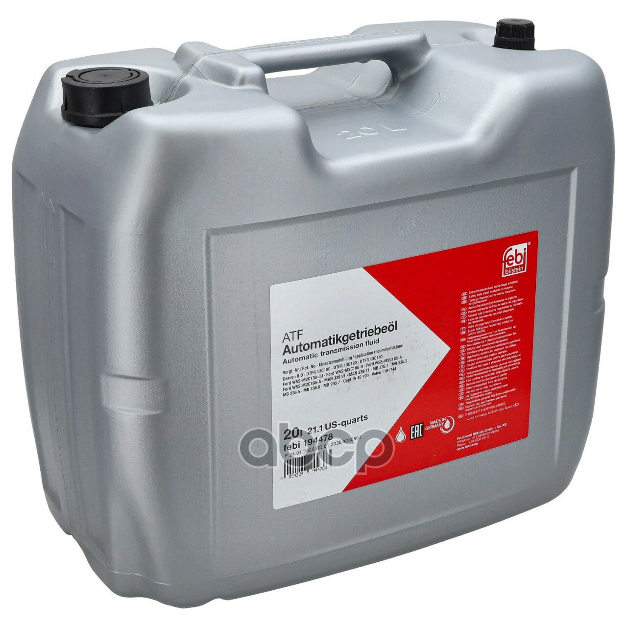 Масло АКПП 5l ATF красное (спец DEXTRON IID) Swag арт. 10930017