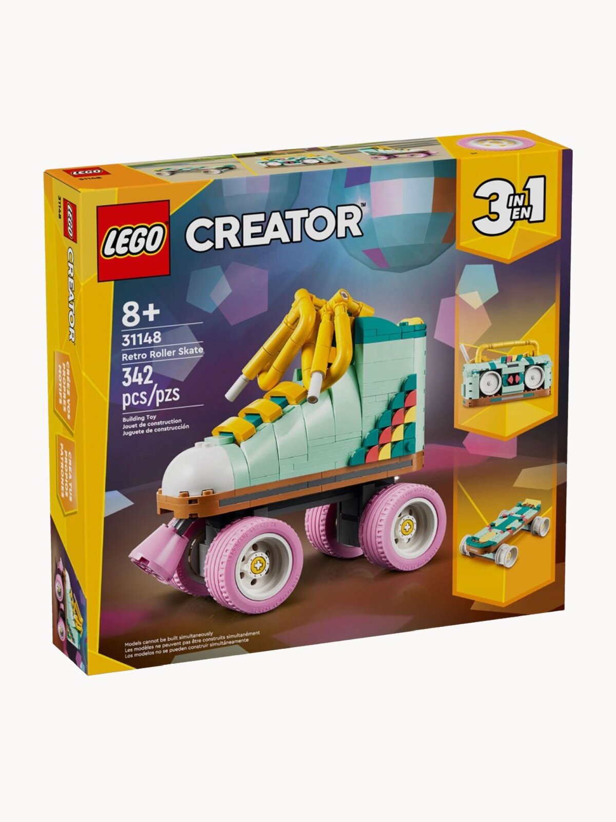 Конструктор LEGO 31148 CREATOR Ретро роликовые коньки, 342 детали