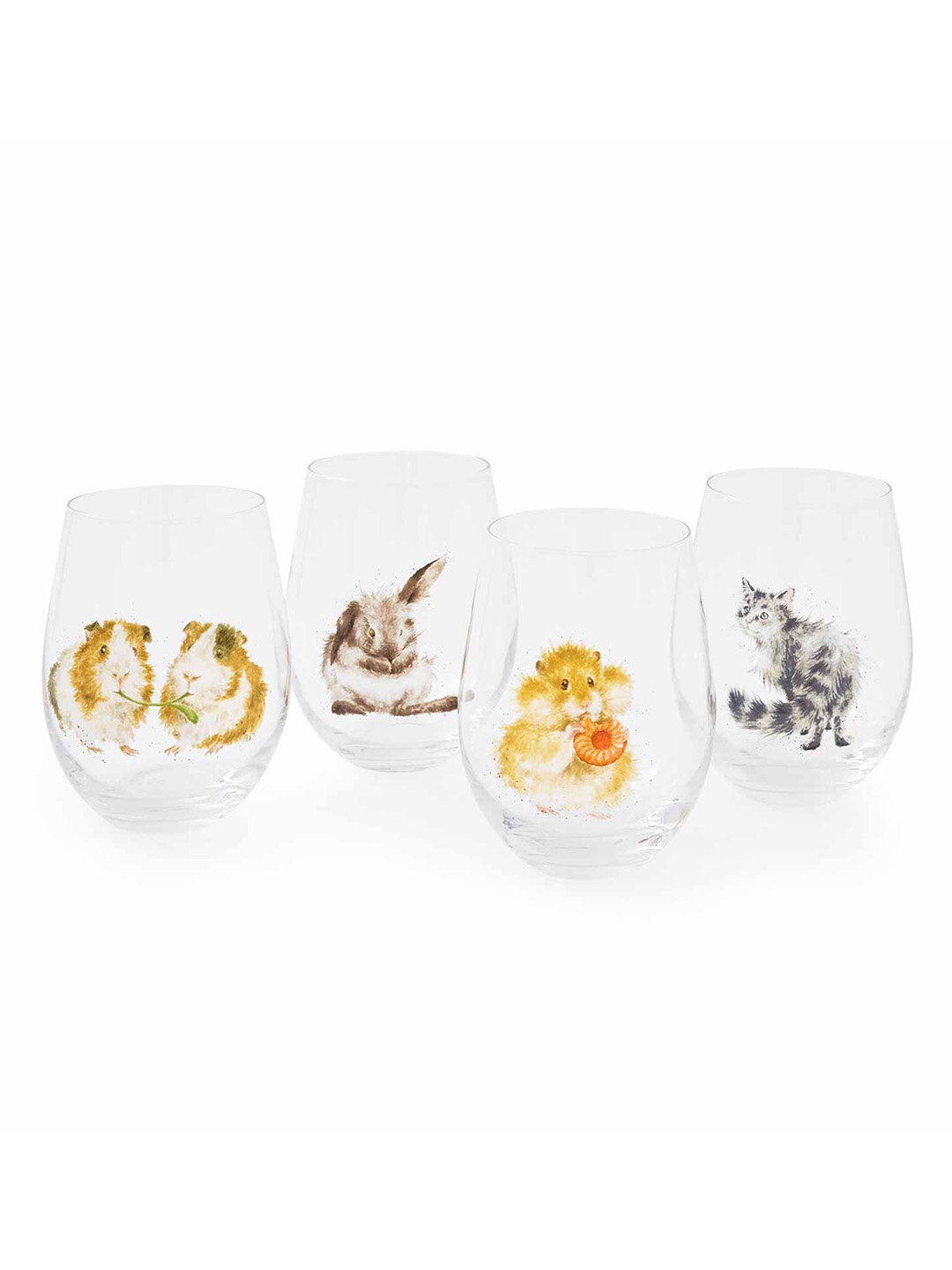Набор стаканов Royal Worcester’s Wrendale Designs Domestic Animals, 550 мл, 4 шт