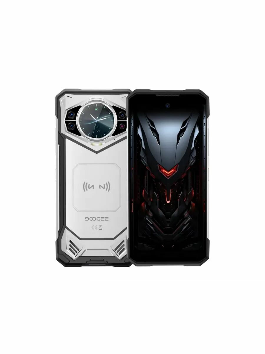 Смартфон Doogee Смартфон S200 12/256 ГБ, серебристый
