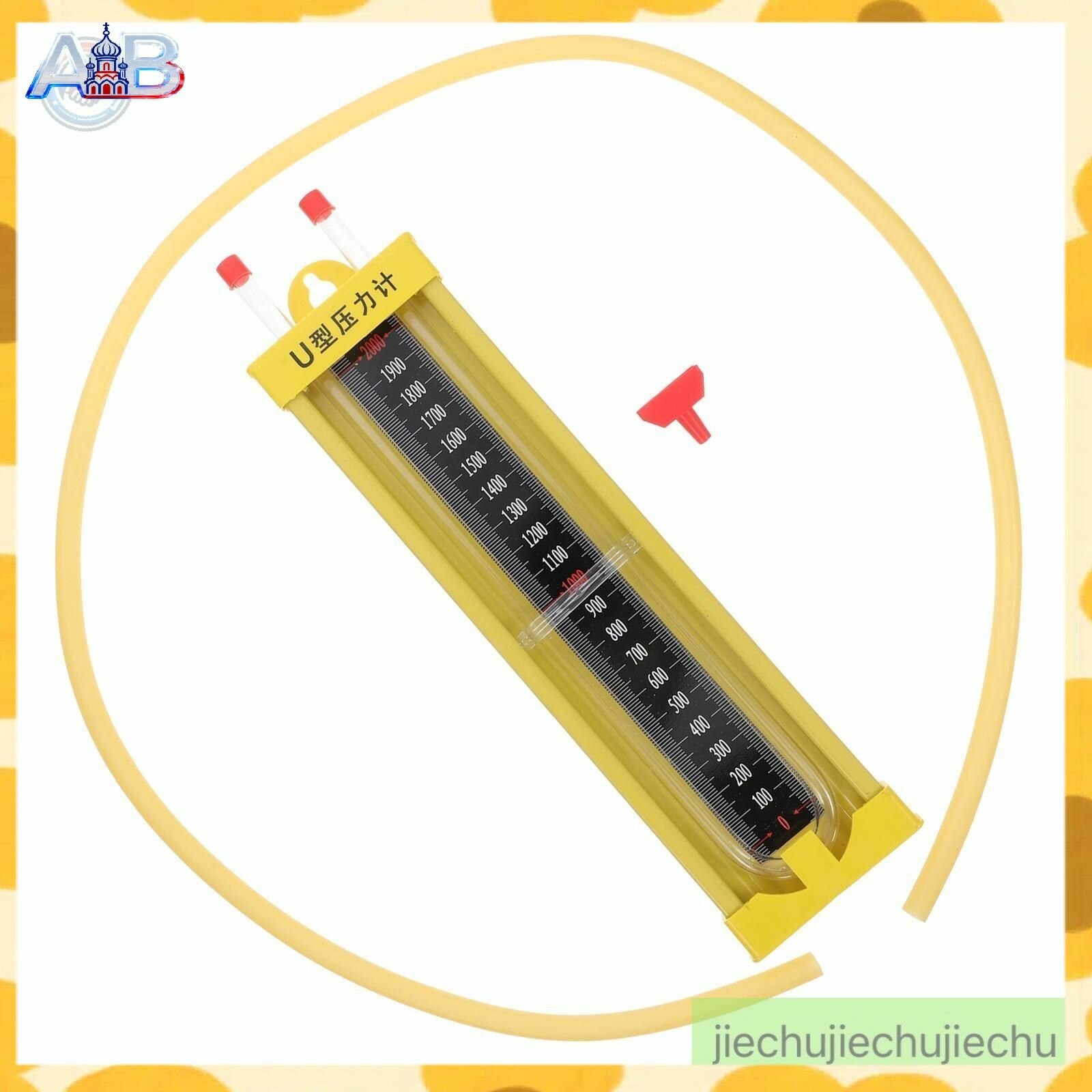 Точный дифференциальный Uобразный манометр для контроля давления воды и газа в трубопроводах, надежный прибор длиной 28,5 см