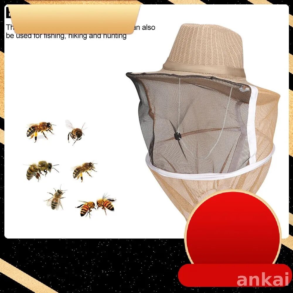 Пчеловодный инвентарь-ankai Защитная сетка для пчеловода, текстиль, белый