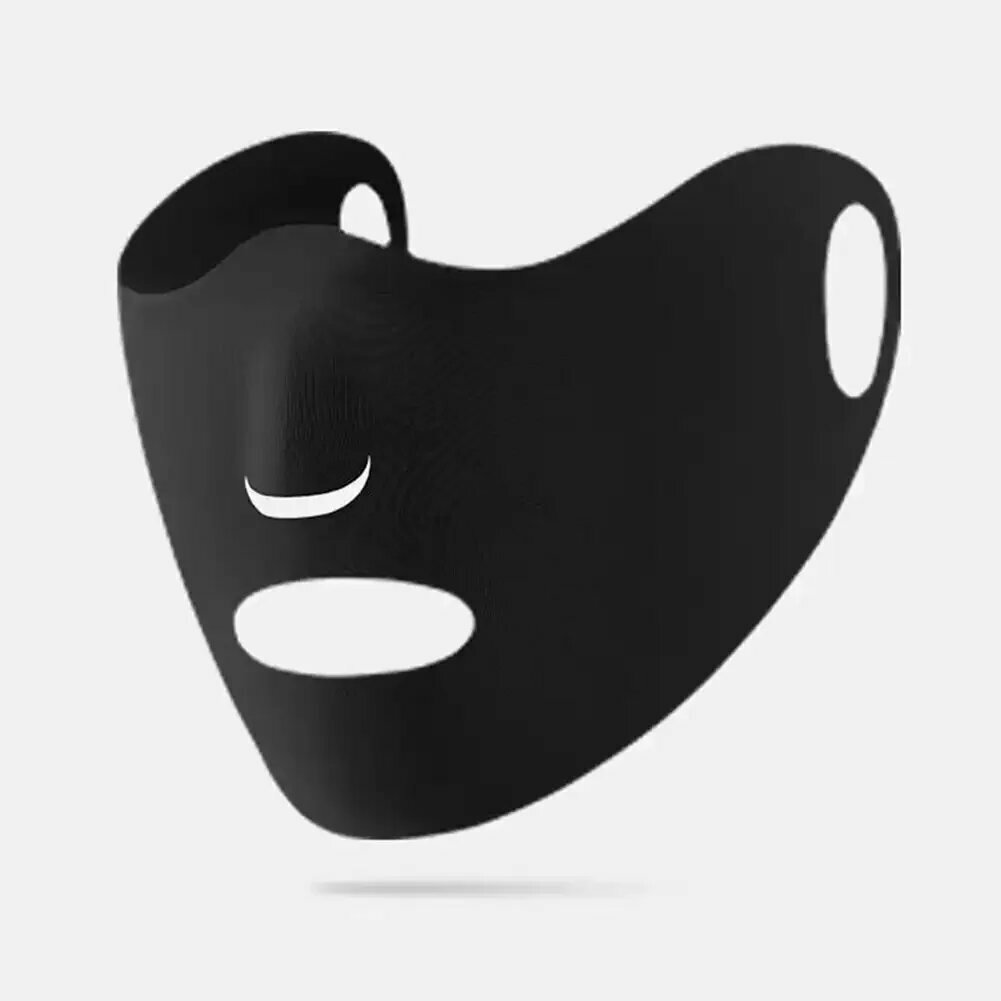 Черная защитная маска для лица Dark night black