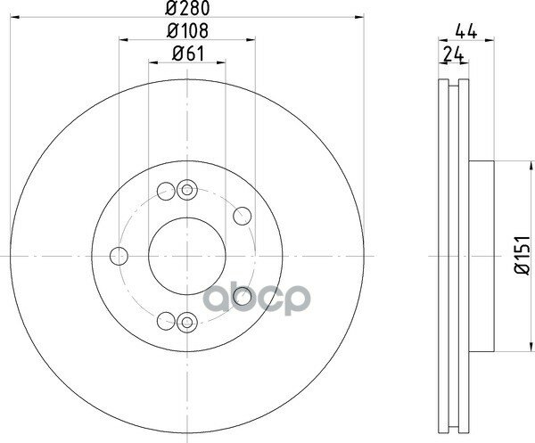Диск тормозной передний Mintex арт. MDC778