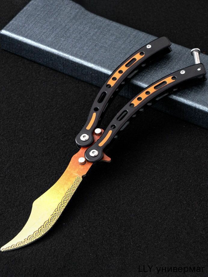 Стальной Нож-бабочка С Длиной Лезвия 8,5 См, Из Игры Standoff 2.