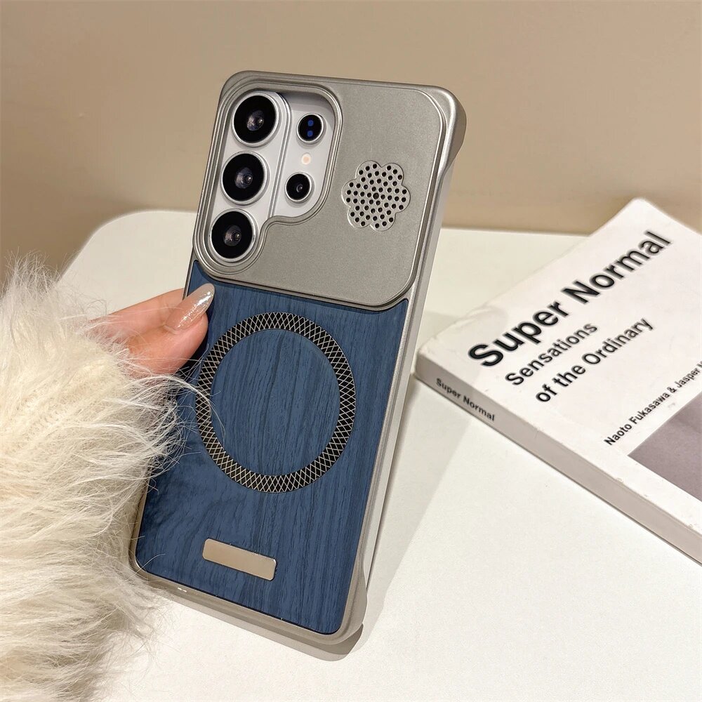 Чехол на Samsung Galaxy S24 Ultra, Navy, магнитный