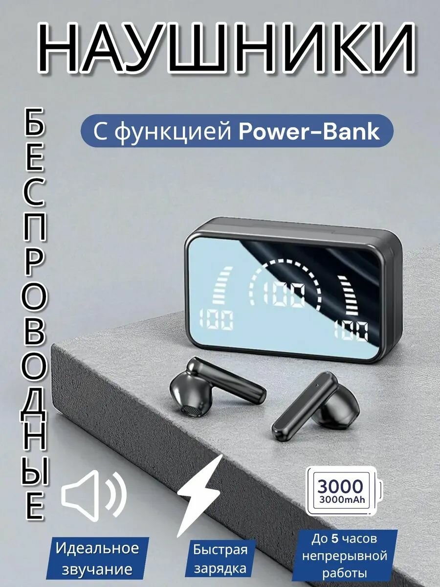 Наушники, беспроводные, сенсорное управление, шумоподавление