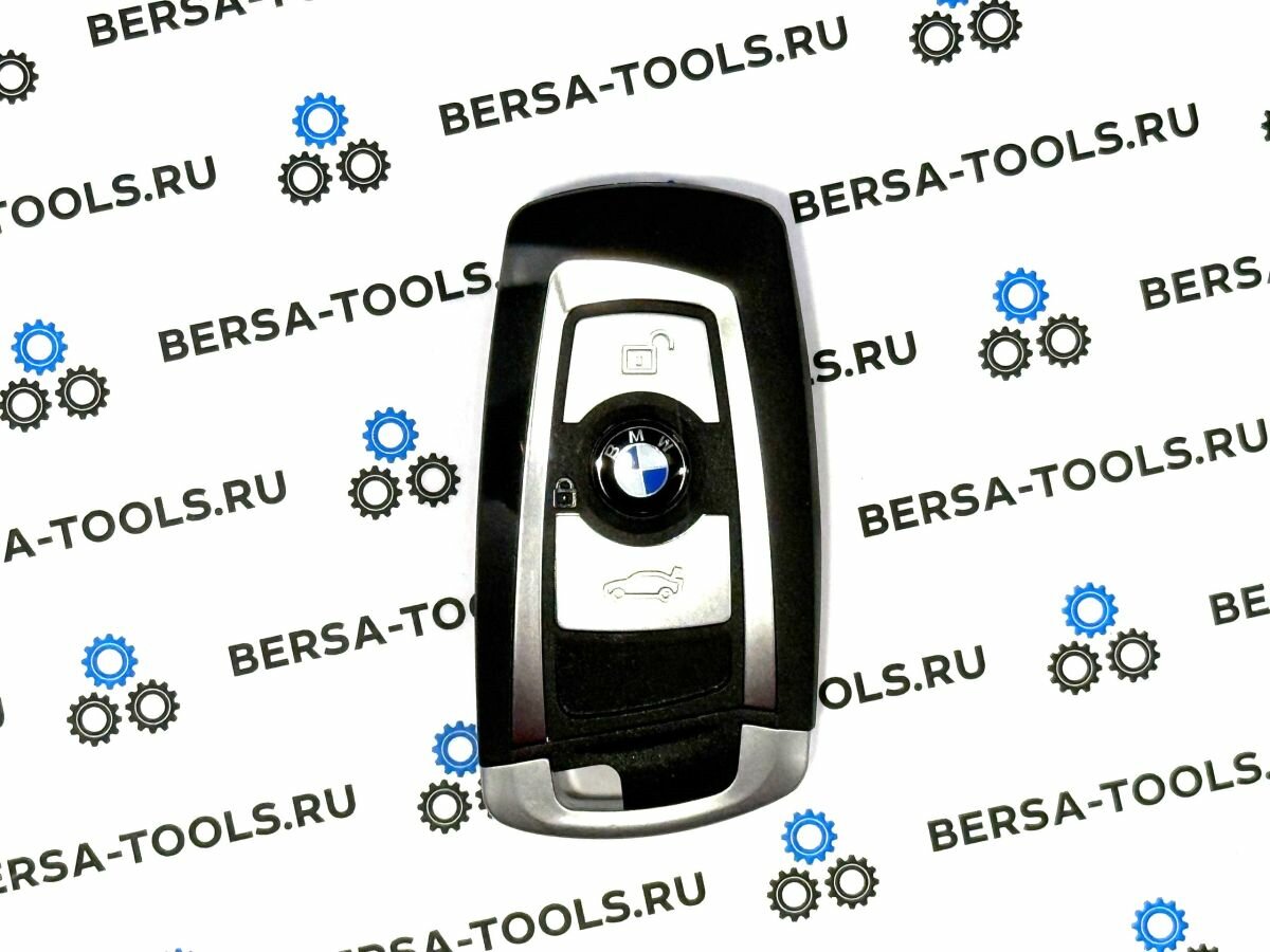 Корпус смарт-ключа BMW F-series серебро (3 кнопки)