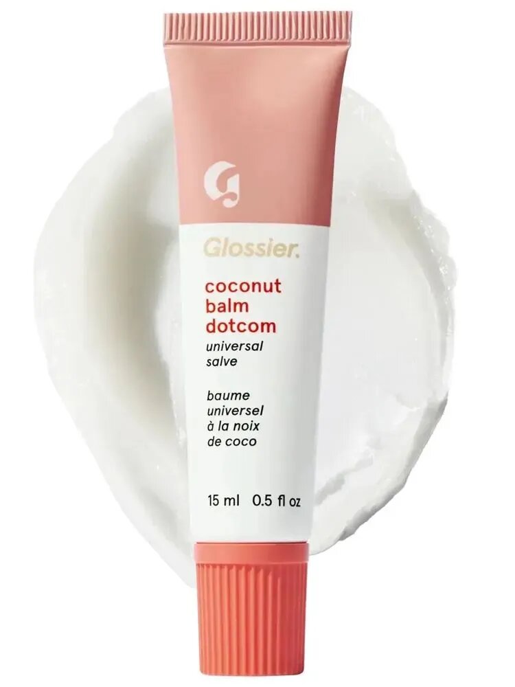 Glossier Balm Dotcom Кокосовый бальзам для губ универсальный salve 15 мл.