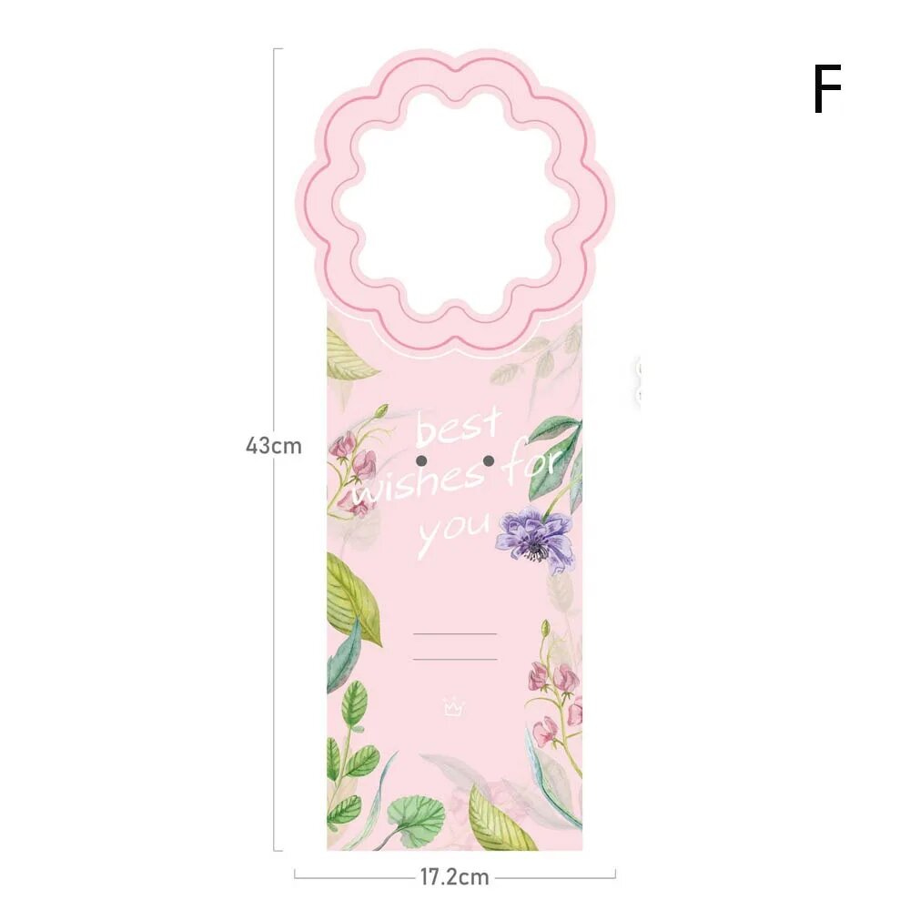 Коробки для букетов из крафт-бумаги, 5 штук Розовый, F-5PCS