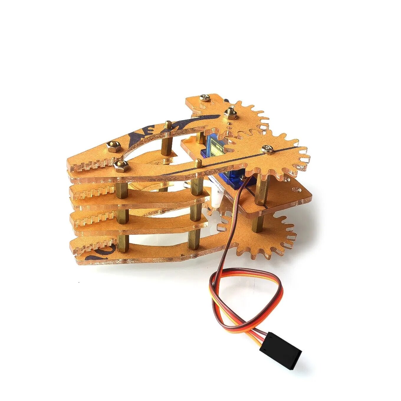 Акриловый робот Claw Manipulator Arm SG90 сервоприводы умный робот-захват для Arduino SNM200 (без SG90)